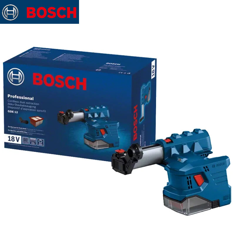 BOSCH GDE 12 Пылесборник, пылесборник для использования с бесщеточной ударной дрелью GBH 185(Аккумулятор и зарядное устройство в комплект не входят)