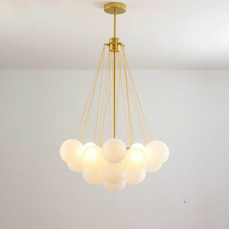 Современная креативная простая люстра из стеклянных шаров