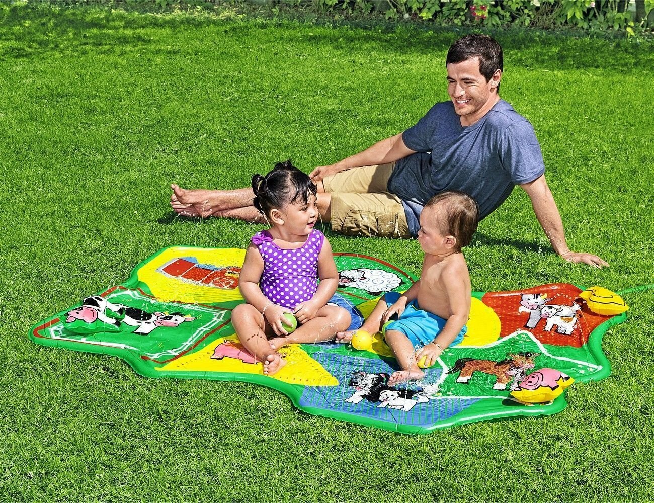 Детский игровой бассейн На ферме, 165х112 см, от 1 года, BestWay, 52564