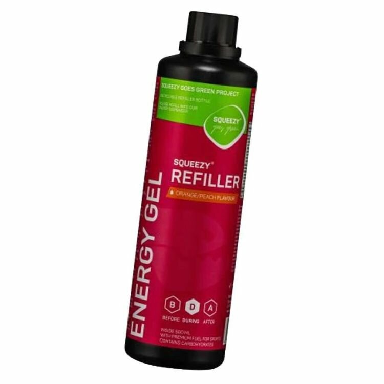 Гель энергетический с электролитами ENERGY GEL Squeezy 500мл. (апельсин-персик),