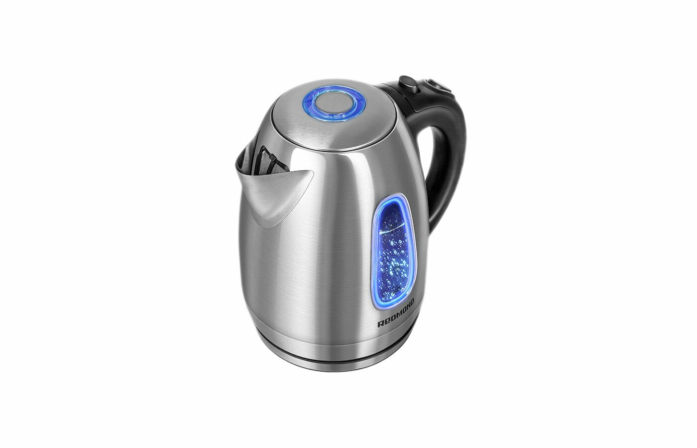 Электрочайник REDMOND RK-M183, 1.7л, мощность 2200Вт, серебристый, нержавеющая сталь/пластик