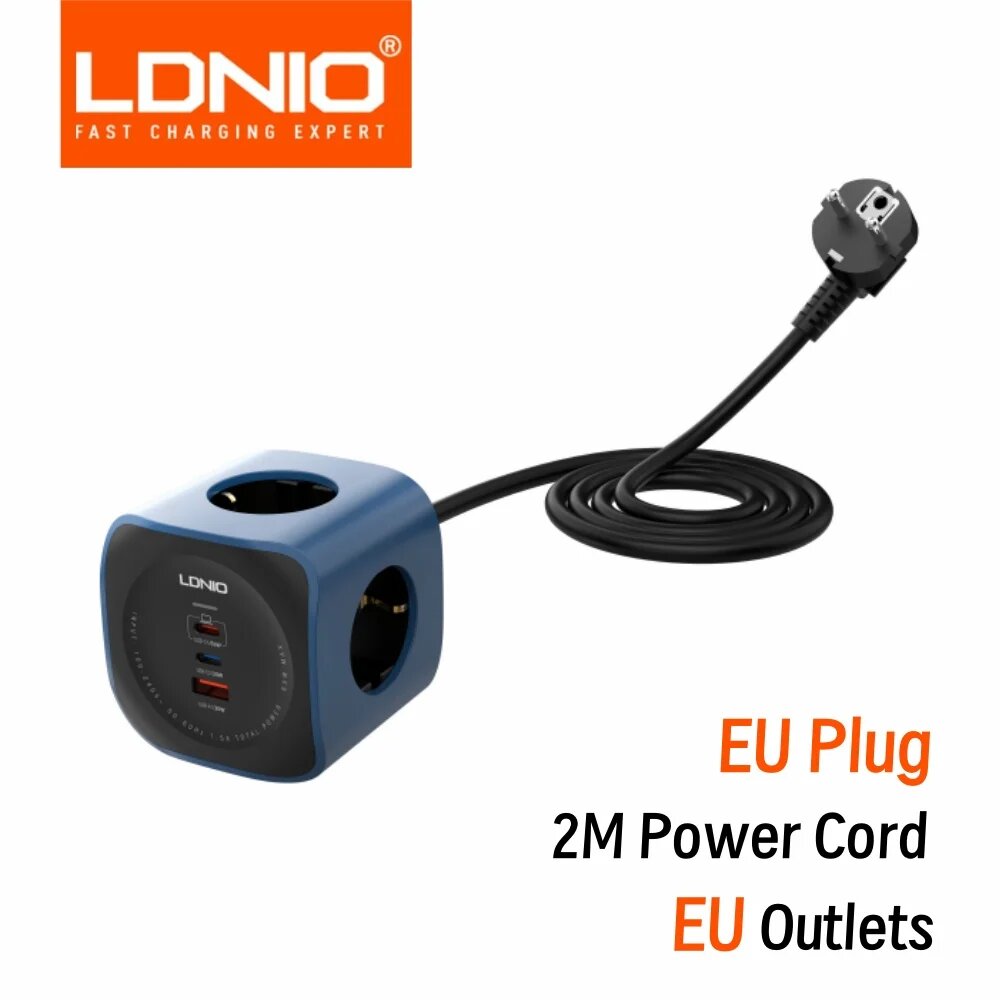 LDNIO Удлинительная розетка 65W 2 метра