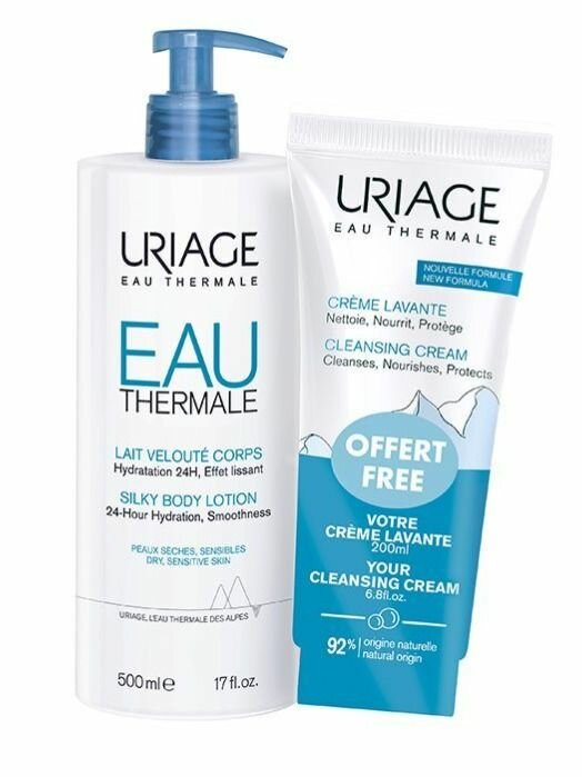 Урьяж Набор Молочко для тела 500мл + Очищающий крем 200 мл