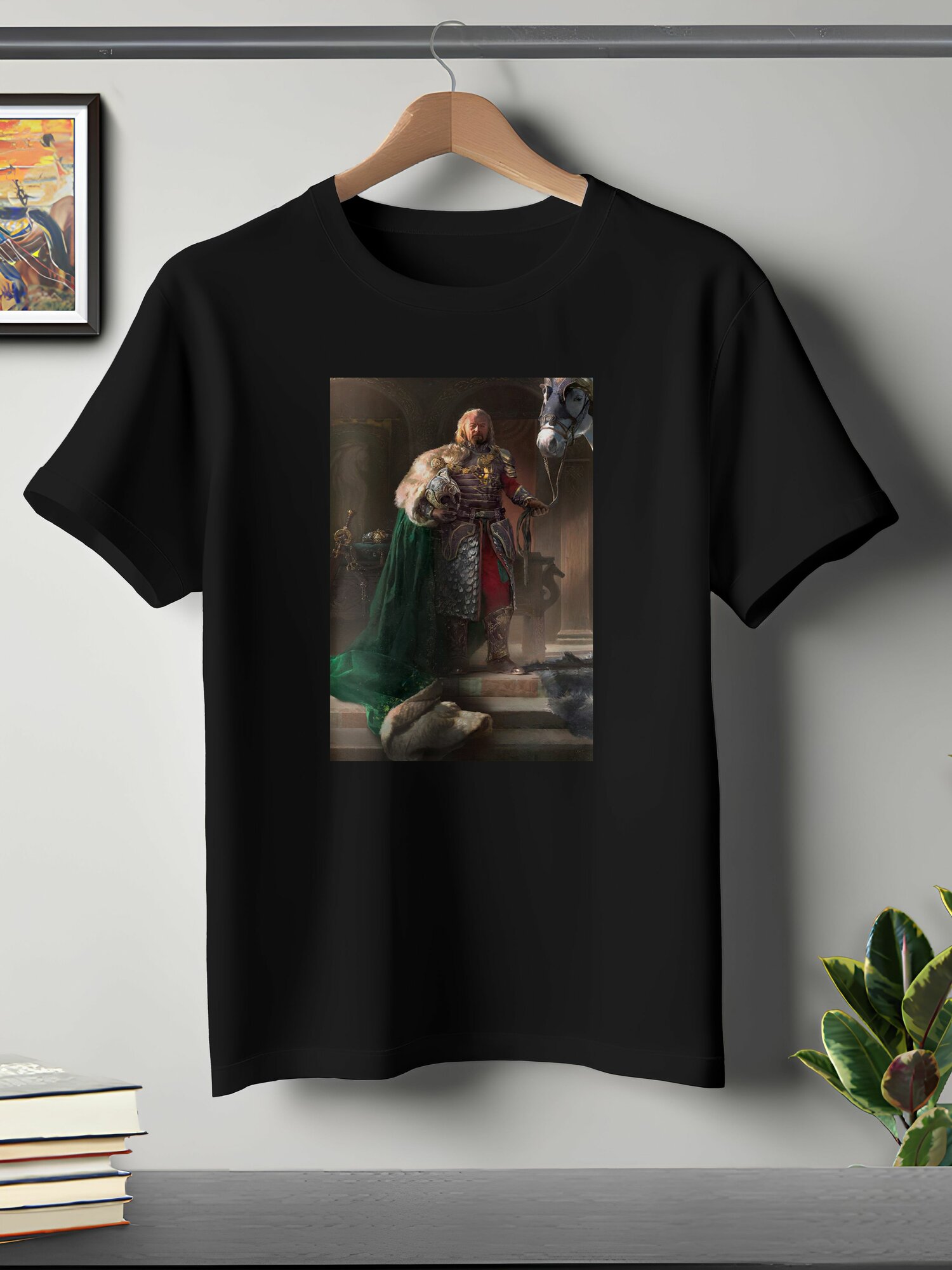 Футболка  Детская ONEQ 152 (12-13) размер с принтом Властелин колец, черная