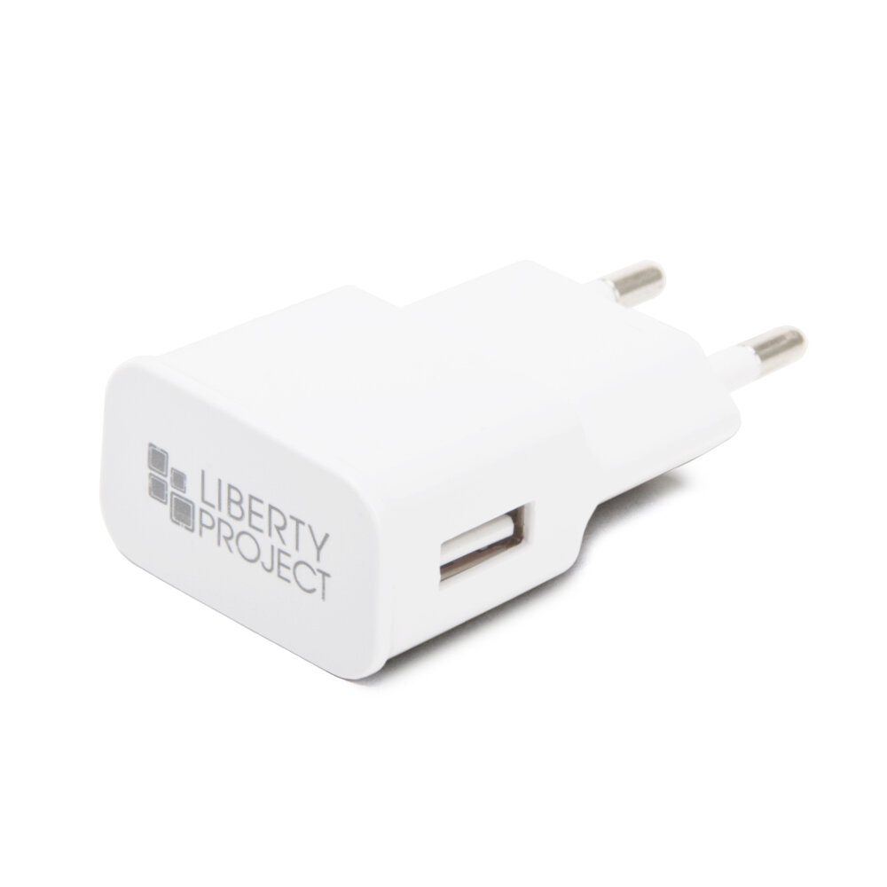 СЗУ "LP" с выходом USB 2.1А + кабель Apple Lightning 8-pin "Classic Plus" (белое/европакет)