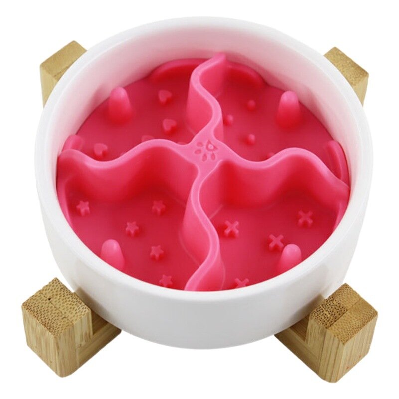 Коврик для медленного кормления, для кошек и собак, силиконовый, оранжевый, 10см