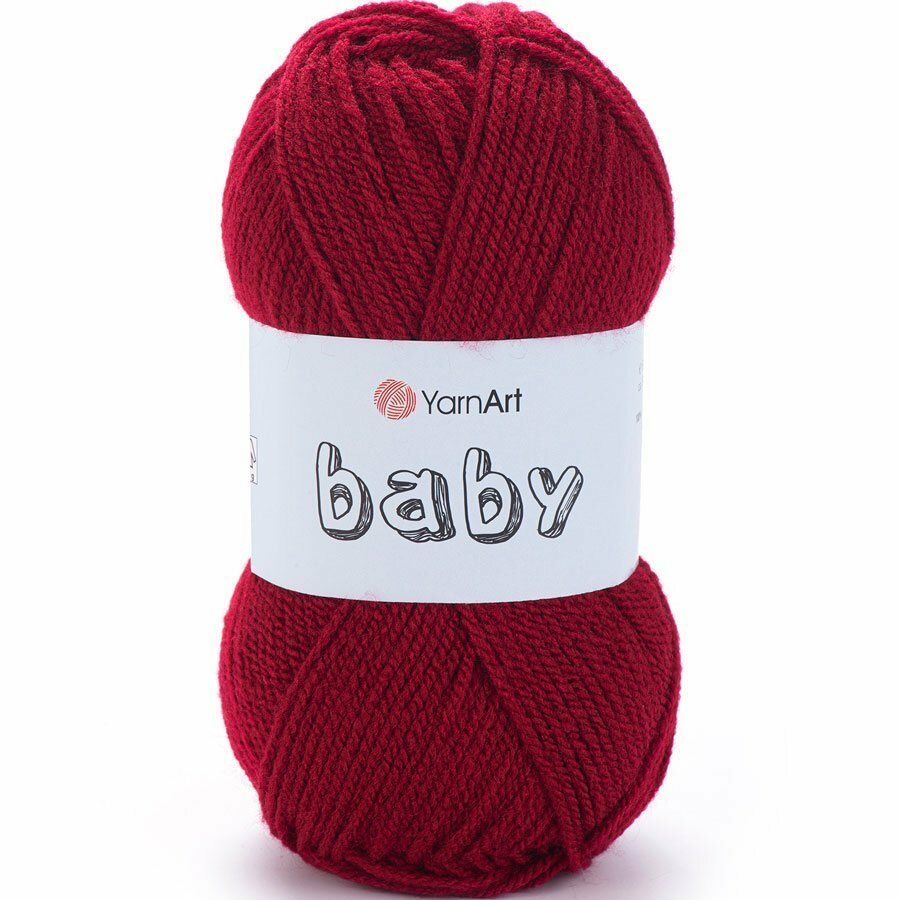 Пряжа Yarnart BABY 3024 бордовый (5 мотков)