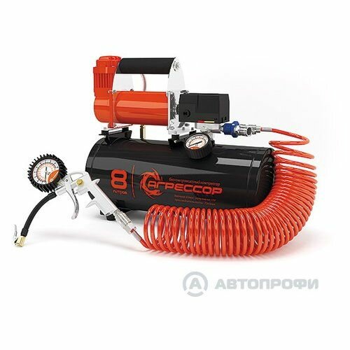 Компрессор Autoprofi Агрессор 72 л/мин до 8 атм 480 Вт ресивер 8 л Autoprofi agr8lt