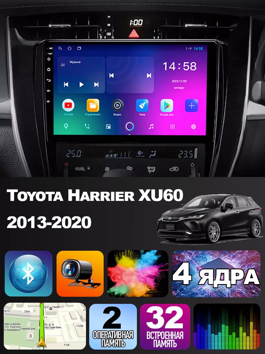 Магнитола TS7 Toyota Harrier XU60 2013-2020 2/32GB