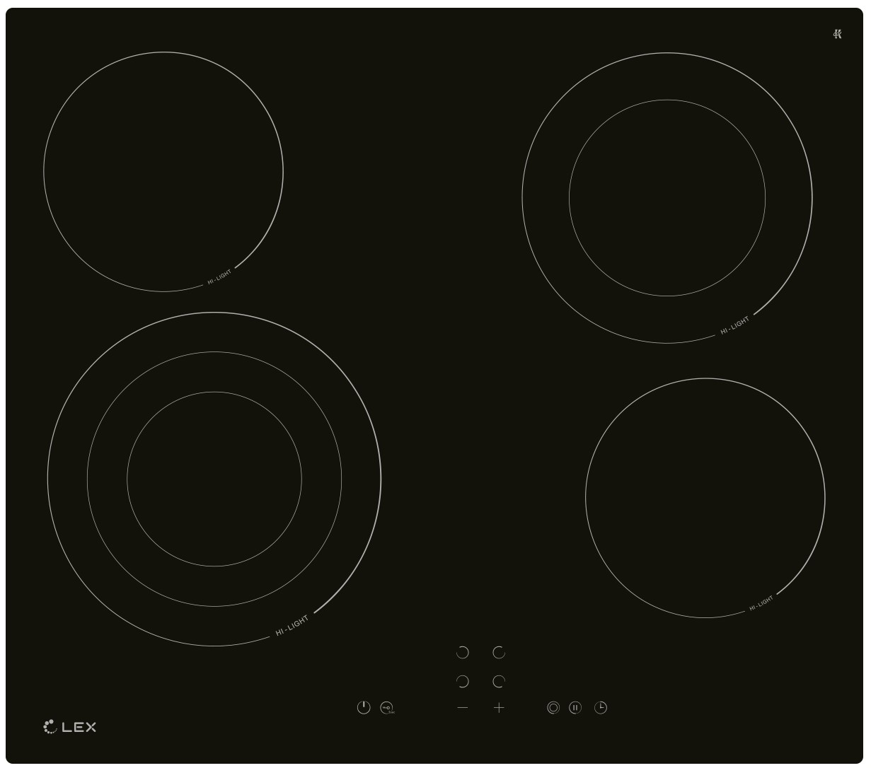 Электрическая варочная панель Lex EVH 642B BL