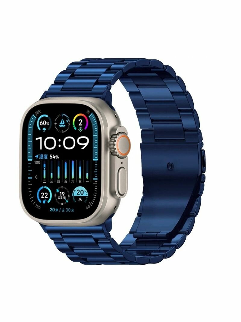 Ремешок iWatch из нержавеющей стали для Apple Watch ремешок Ultra 49 мм 45 мм 42 мм 46 мм для Apple Watch Series 10 9, 8, 7
