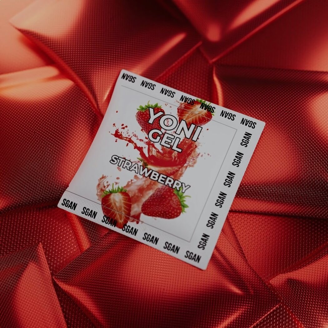 Лубрикант «SGAN» для орального секса, клубничный вкус, 5 мл, на водной основе, безопасный состав