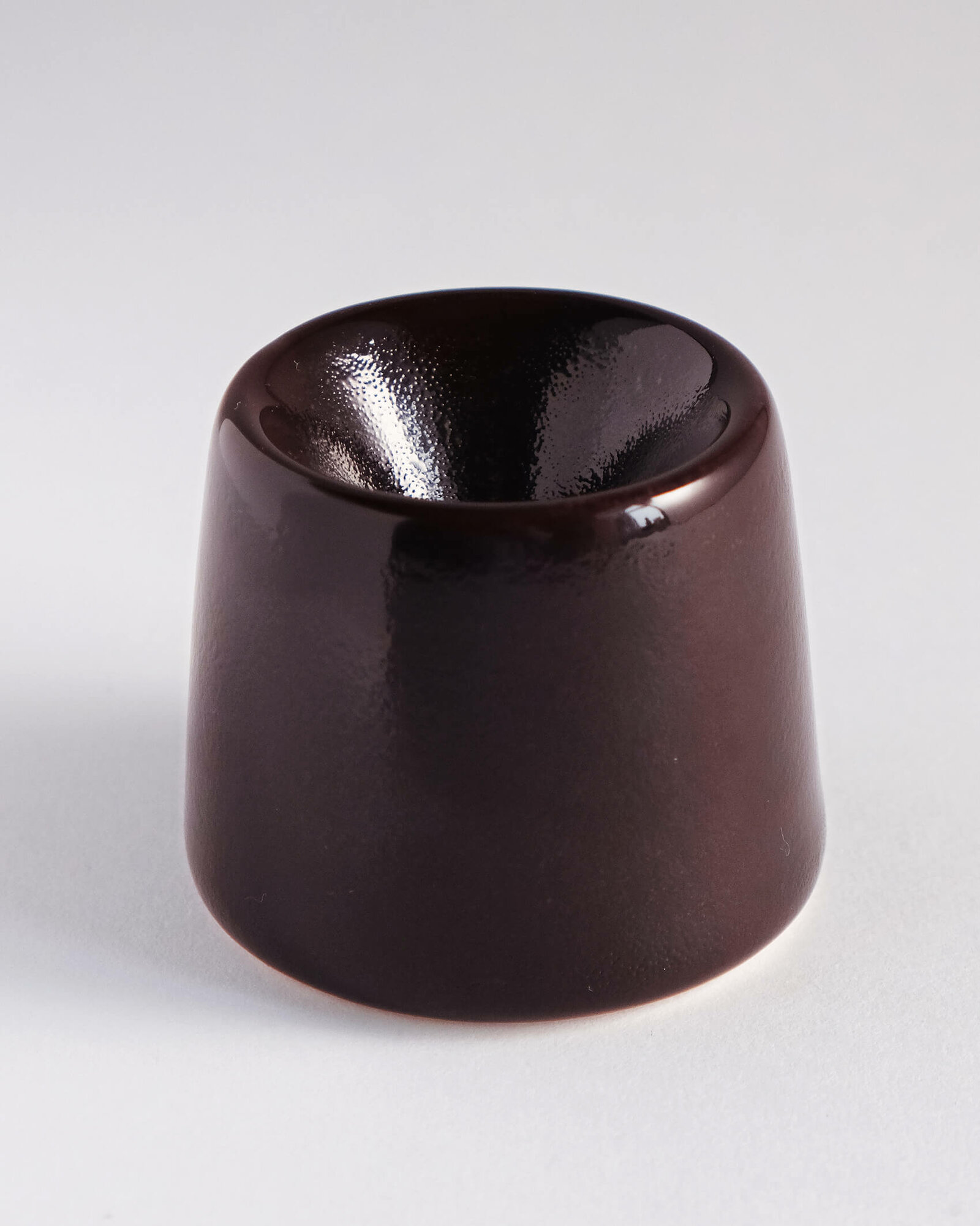 Чернильница Hill&Mill, керамическая, для каллиграфии, 5,5 см х 4,5 см, коричневая