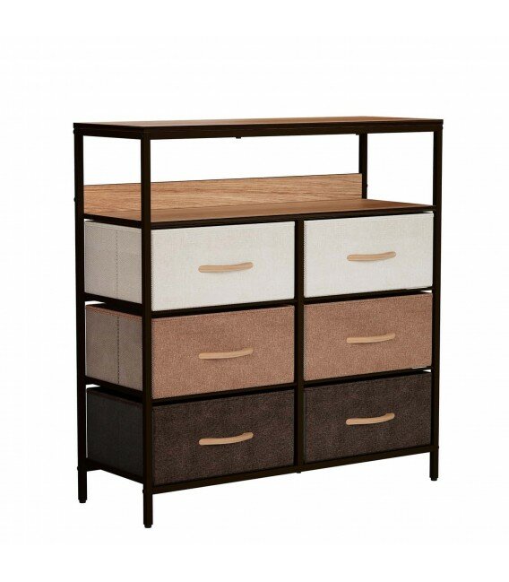 Комод Leset Локи 6 ящиков с полкой