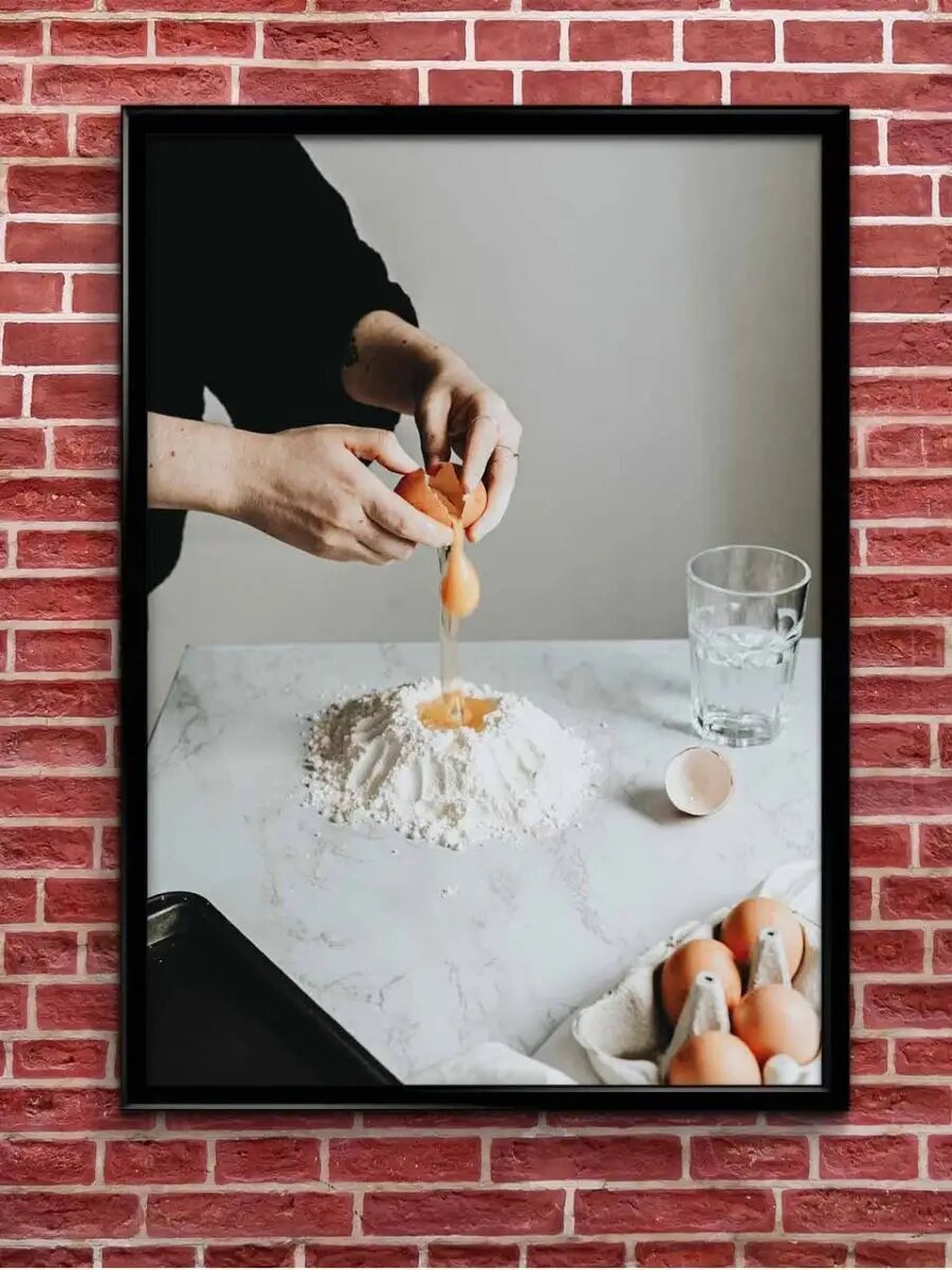 Плакат, Постер Кухня, А3 (фотопанно, постер на стену)