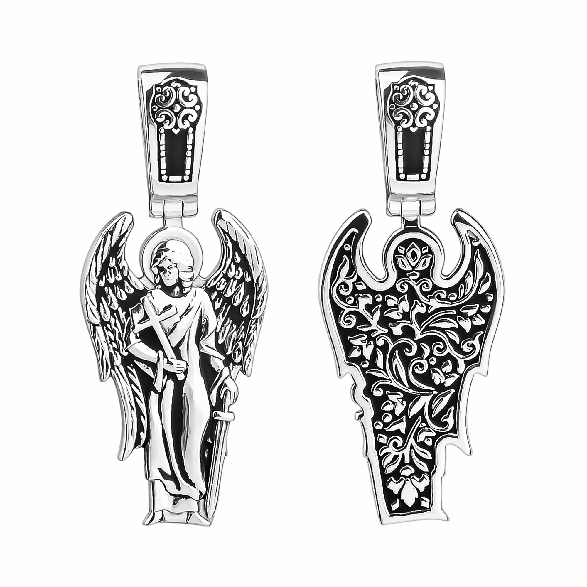 Иконка, серебро, 925 проба, родирование