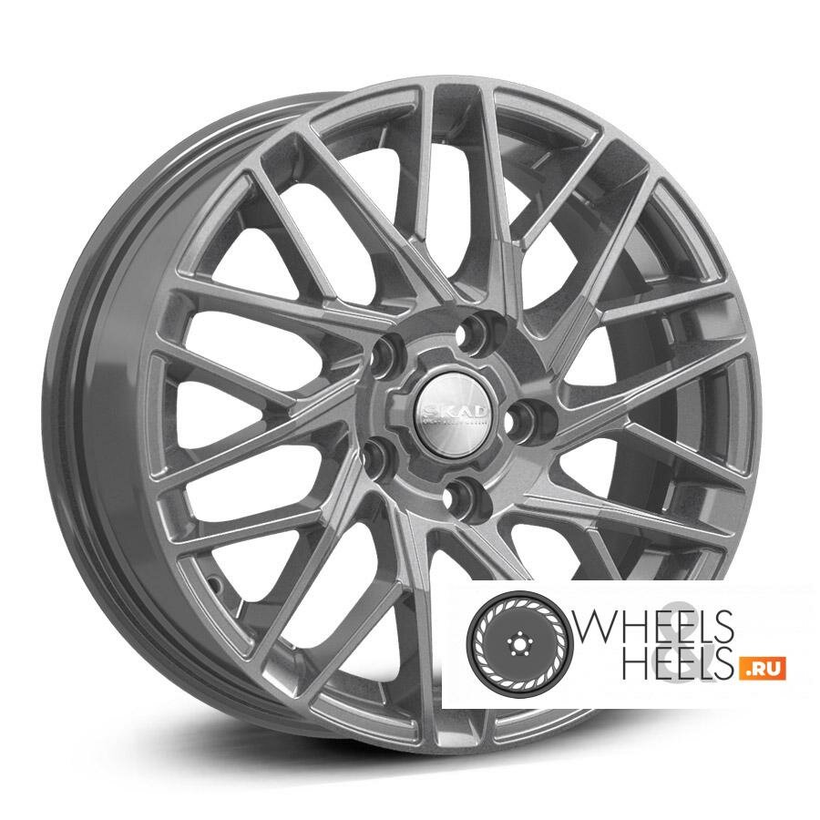 Диск автомобильный литой Скад Сиена 16x6.5 5x114.3 et45 dia60.1 Графитовый