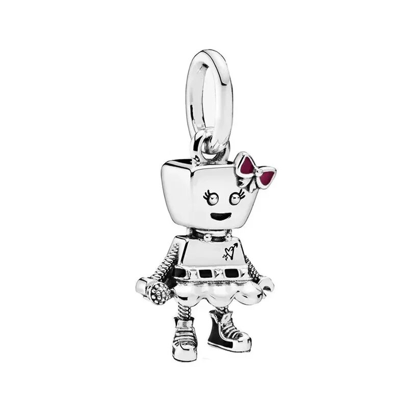 Подвеска Pandora Robot, серебро, Цвет: 23