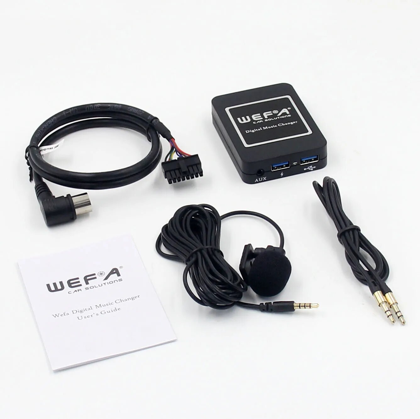 WEFA WF-606 Mitsubishi Bluetooth USB AUX автомобильный комплект интерфейс/аудиоадаптер для 13-контактных автомобильных радиоприемников Mitsubishi