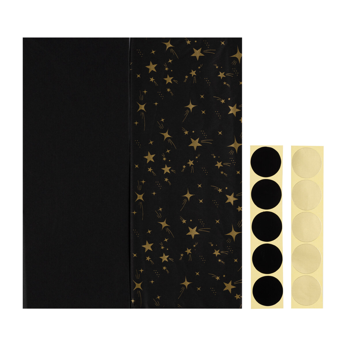 Stilerra TPA-08-GL18 Бумага Тишью черная 50×70 см 10 листов для подарков и декора