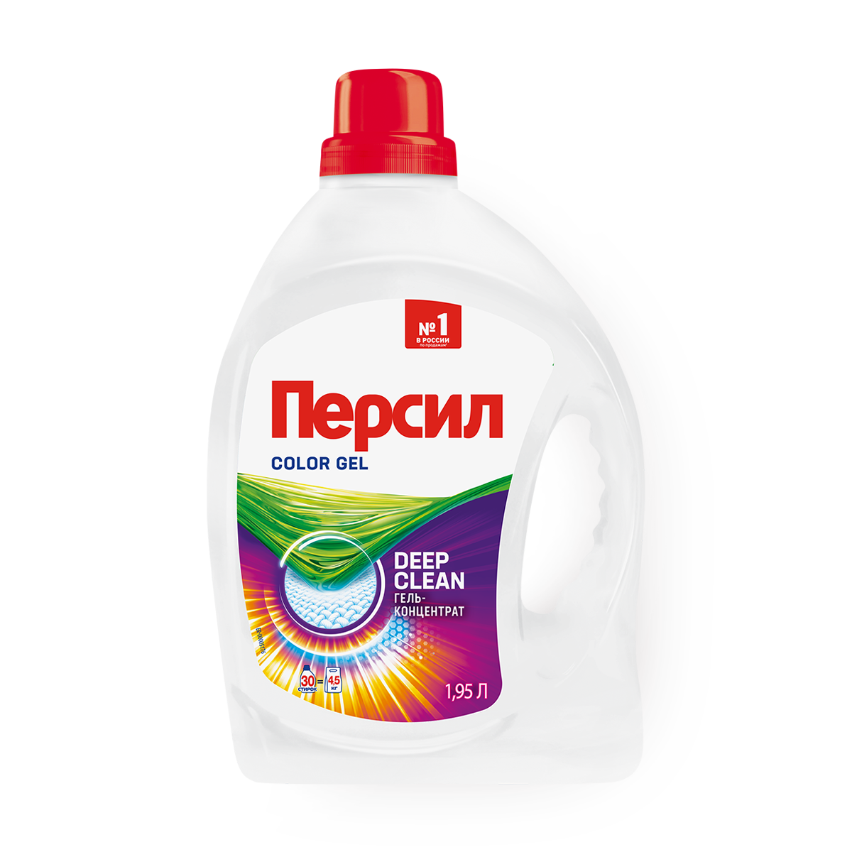 Гель для стирки Персил Color, с отдушкой, пластиковая бутылка, 1.95 литра