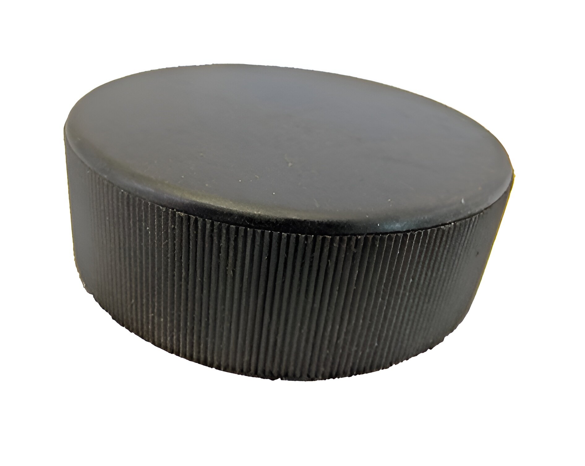 Шайба хоккейная, подростковая, вулканизированная резина, диаметр 6 см, черный