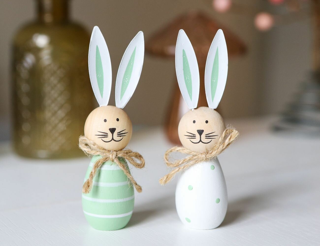 Декоративные фигурки ушастые позитивчики, дерево, 10 см, 2 шт, Breitner 22-196-1-набор