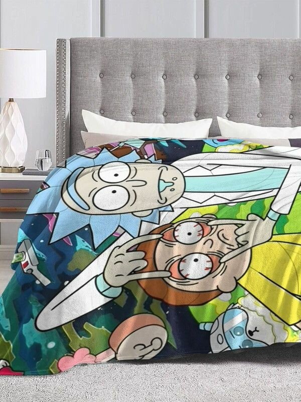 Плед Рик Огурец Пледы Рик и Морти Pickle Rick от Rick and Morty