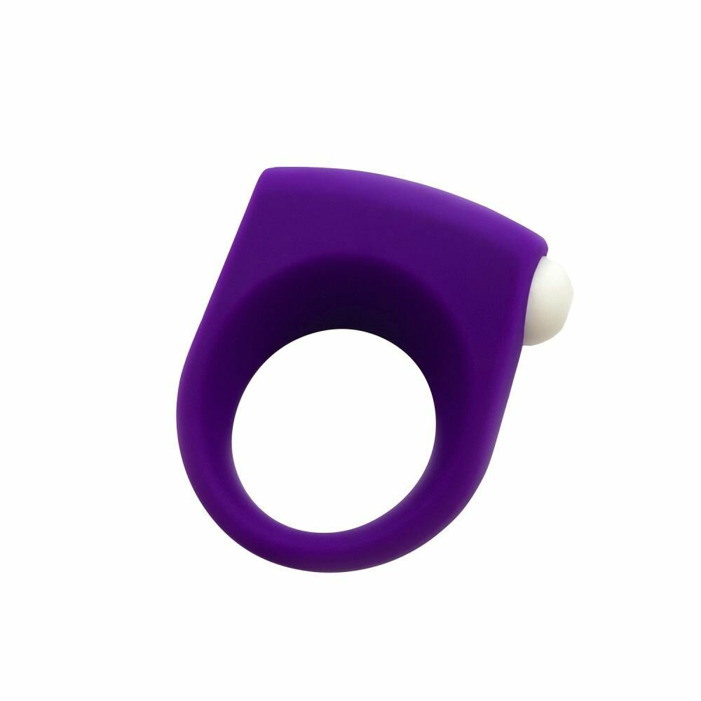 Фиолетовое эрекционное кольцо Puggle Vibrating Ring with Bullet, Adrien Lastic, фиолетовый