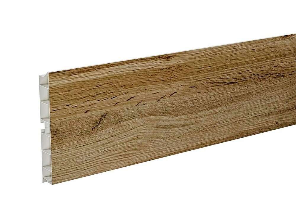 VVT Цоколь ПВХ, Пластик , Дуб Вотан , 95*4000*13 Дуб Вотан