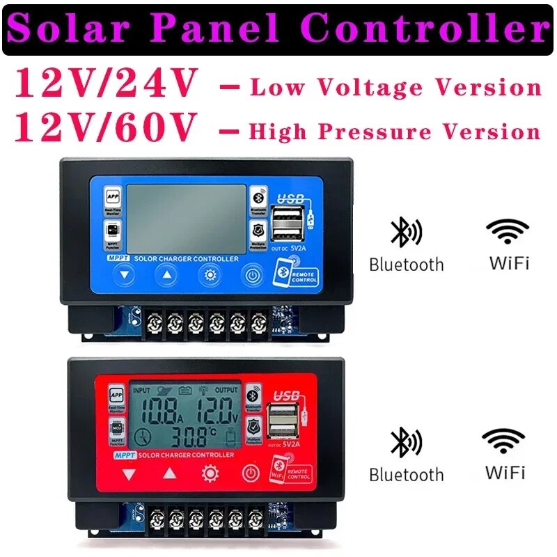 Контроллер солнечной панели MPPT 30A/60A Bluetooth Wi-Fi 2 шт