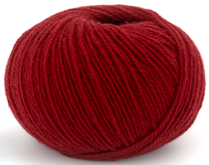Como Cashmere /Комо Кашемир/ пряжа Lamana (70% шерсть мериноса сверхтонкая, 30% кашемир),25г/120м (33, karmin (кармин), красный, New!)