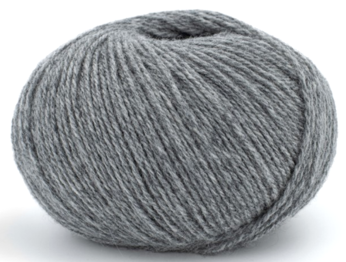 Como Cashmere /Комо Кашемир/ пряжа Lamana (70% шерсть мериноса сверхтонкая, 30% кашемир),25г/120м (05 M, silbergrau (серебристо-серый), серый, New!)