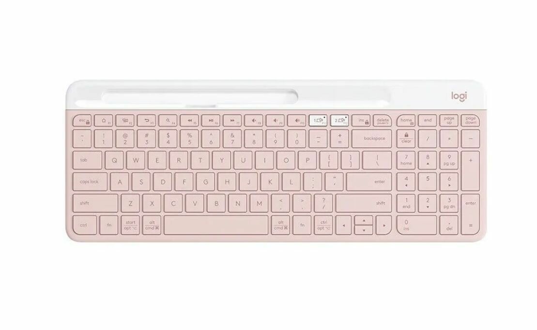 Клавиатура беспроводная Logitech K580-розовый-ROMIKY