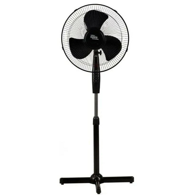 Вентилятор напольный Oasis VF-50PB (2 шт. в кор) чёрный, 50Вт, 3 скорости