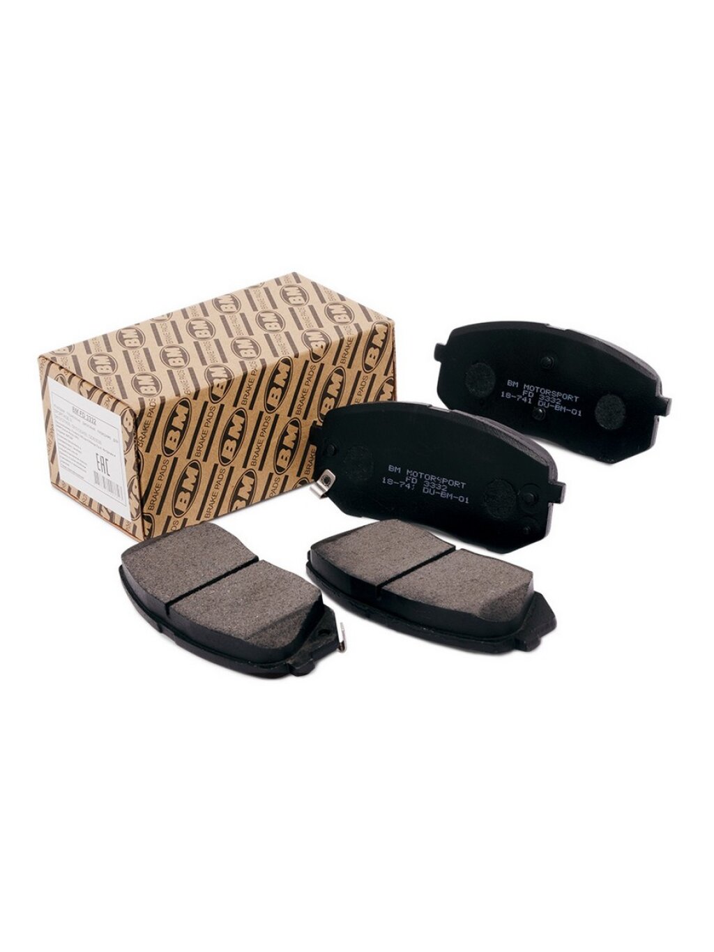 Колодки тормозные дисковые передние BM FD 3332