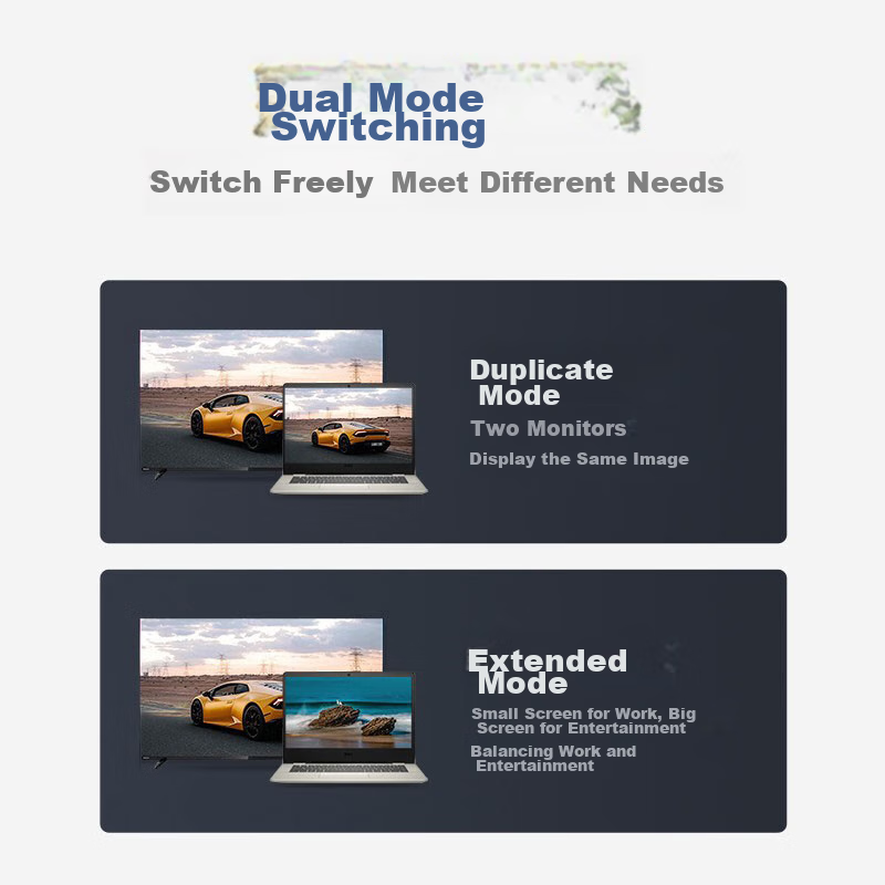 Yeren HDMI to Type-C Cable, HDMI 2.0 to USB-C Thunderbolt 3 Adapter Cable, 4K 60Hz, for Apple Mac Computers, Huawei Expansion Dock, High-Definition Screen Mirroring, 1.8 Meters