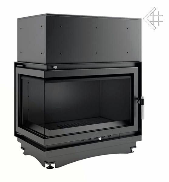 Топка с водяным контуром Kratki OLIWIA/PW/BL/17/BS/W, Сталь, черный, 74,95x45,7x45,5 см