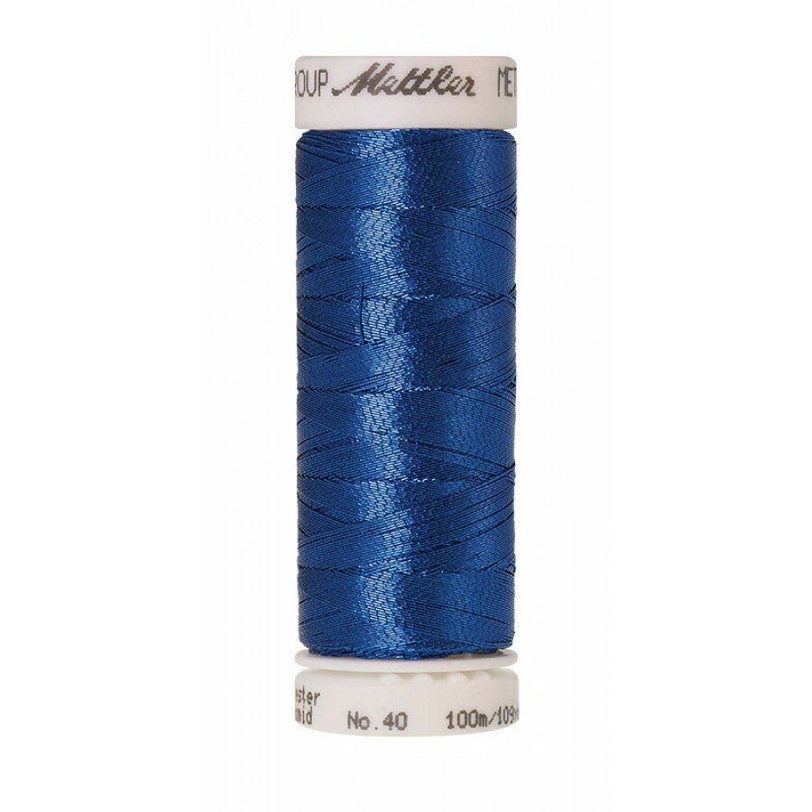 Нить для вышивания металлик METALLIC METTLER , 100 м 3543 Sea Topas