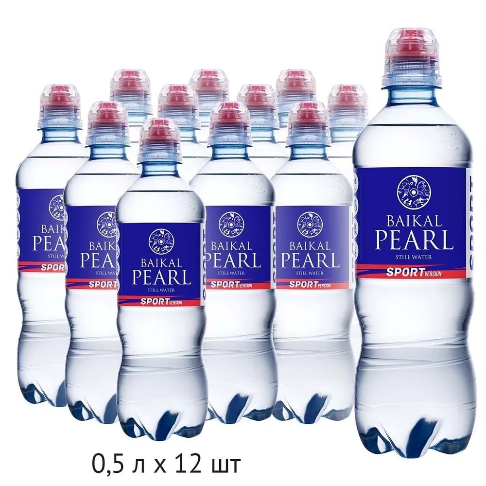 Baikal Pearl спорт 0,5л.*12шт. Байкал Перл Жемчужина Байкала Природная вода