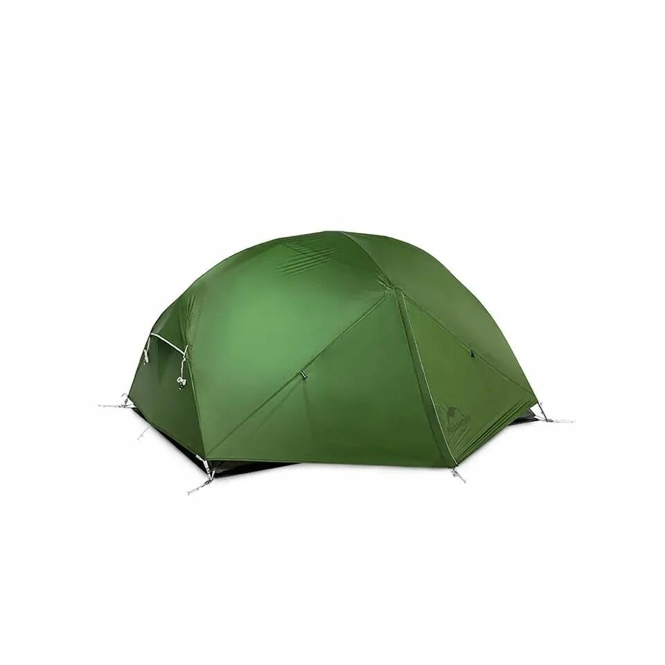 Палатка Naturehike Сloud up NH17T001-T 20D двухместная сверхлегкая с ковриком зеленый, 6927595732212