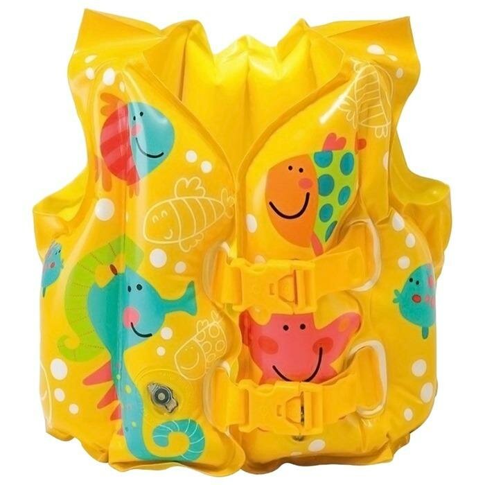 Жилет надувной для плавания INTEX 59661NP TROPICAL BUDDIES 3-5 лет