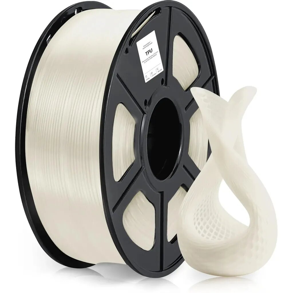 Пластик Cactus CS-3D-TPU-0.8KG-TRANSP TPU/ 1.75мм/ 0.8кг/ 336м/ прозрачный