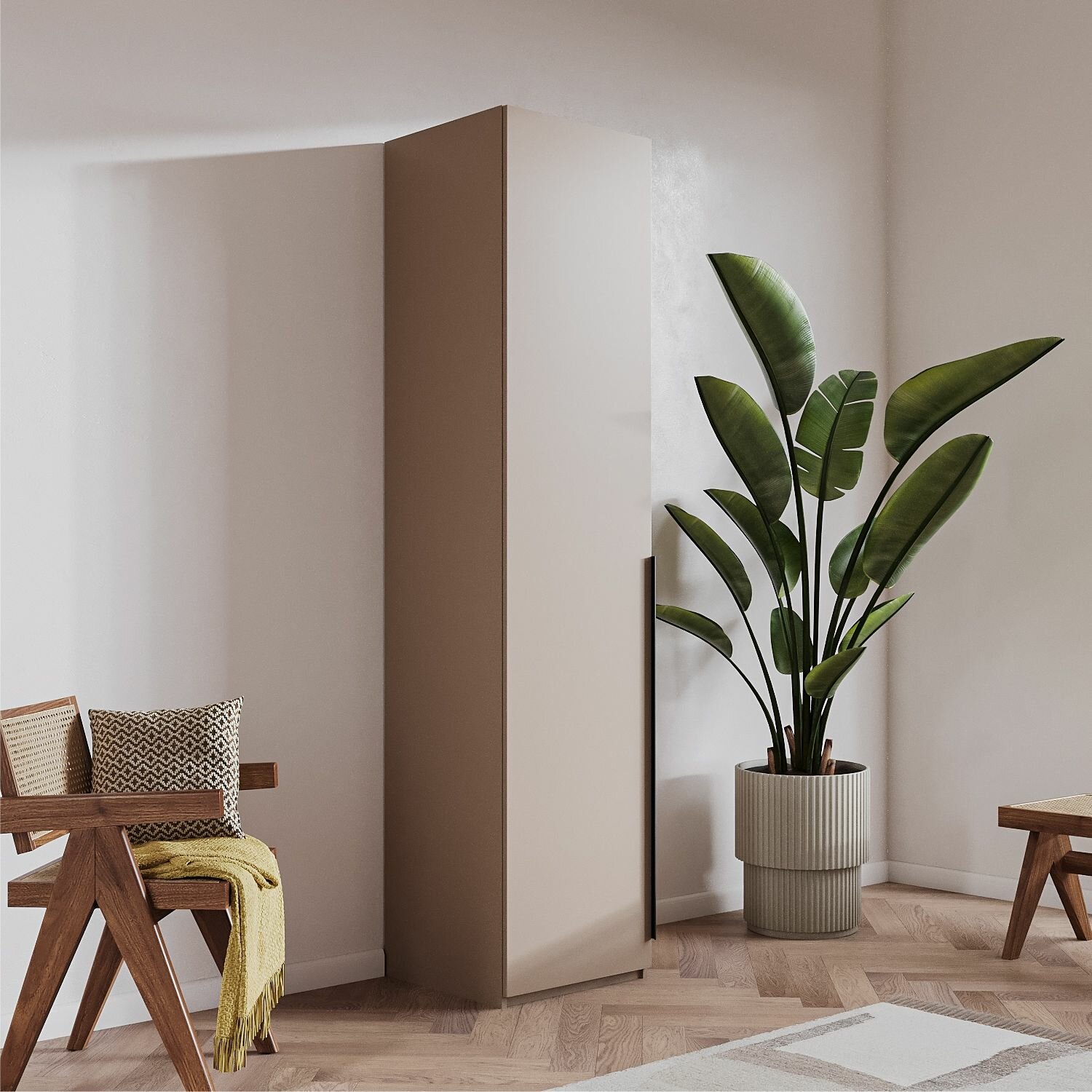 Распашной шкаф для одежды 50х40х190 Велюр, Луас 1.1