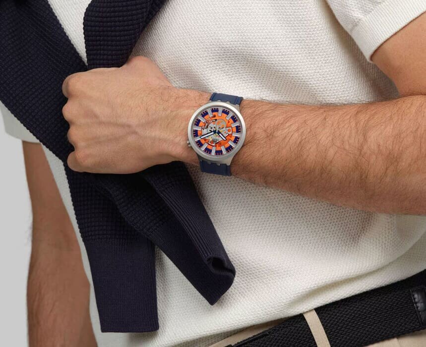 Наручные часы Swatch, оранжевый — фото 1