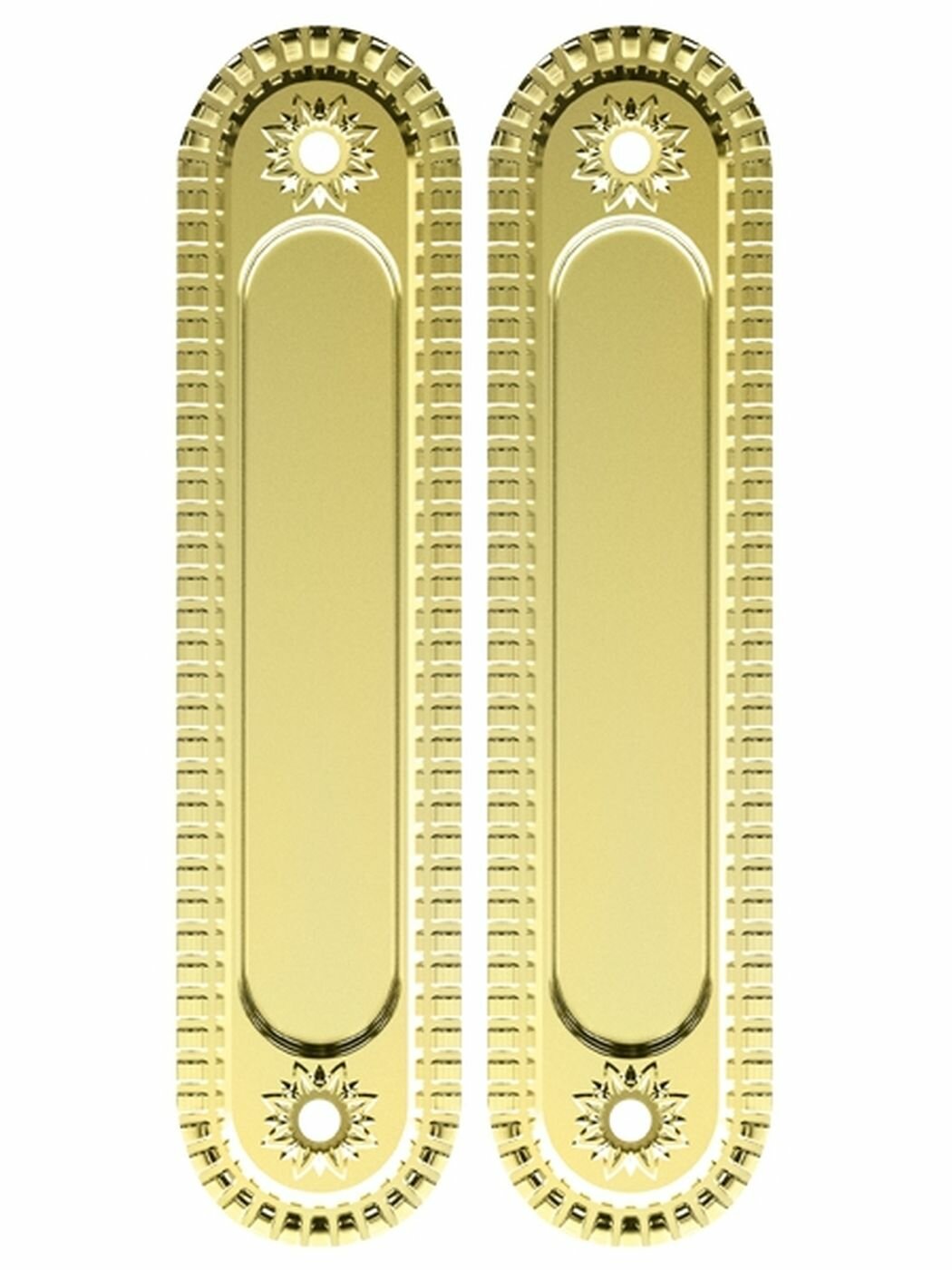 Ручки купе для раздвижных дверей Armadillo SH010/CL Gold-24 золото 24K