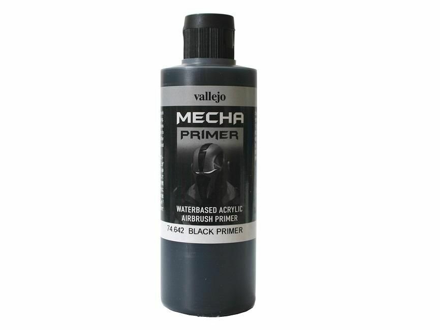 Краска Vallejo серии Mecha Color - Black Primer 200мл.