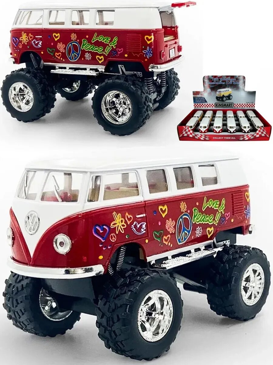 Металлическая машинка 1:32 1962 Volkswagen Classical Bus