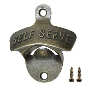 Стенная открывалка, железная пивоварня, бар, ресторан, декоративный настенный пробковый винт, деревенское пиво, бронзовый декор