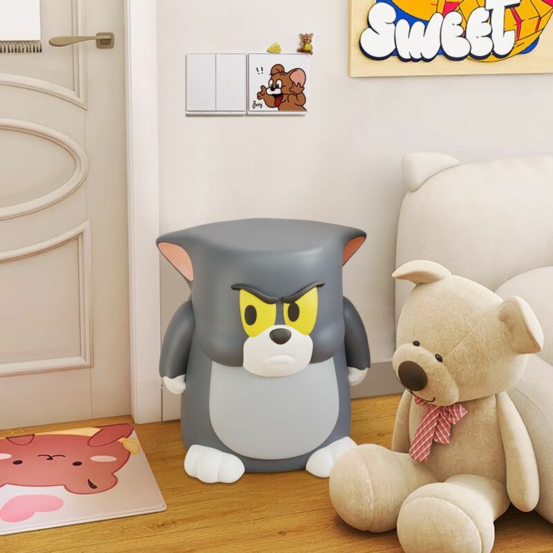 Столик - табурет Джерри (Tom & Jerry) для прихожей, прикроватная тумбочка, журнальный стол, мультяшный стиль, для детей